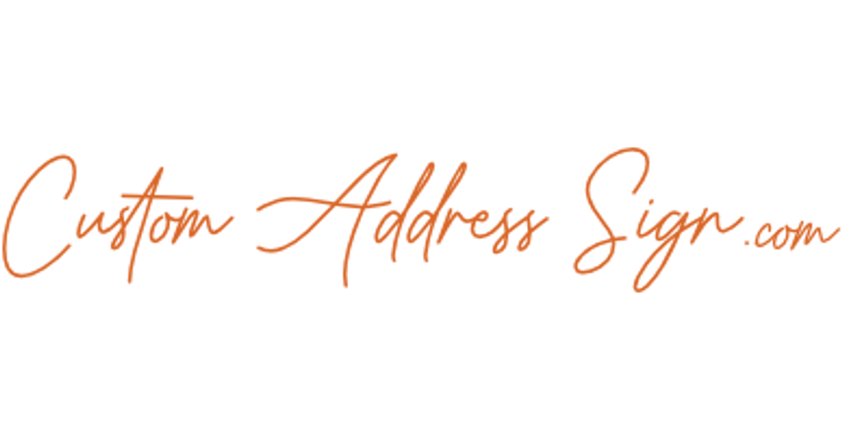 Custom Address Sign